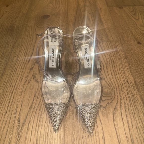 Jimmy Choo | Shoes | Custom Jimmy Choo Farley 0 Plexi With Metallic ...